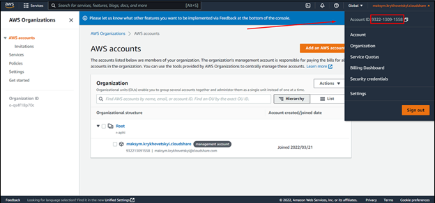 AWS Single Account (SA) Setup – CloudShare Support