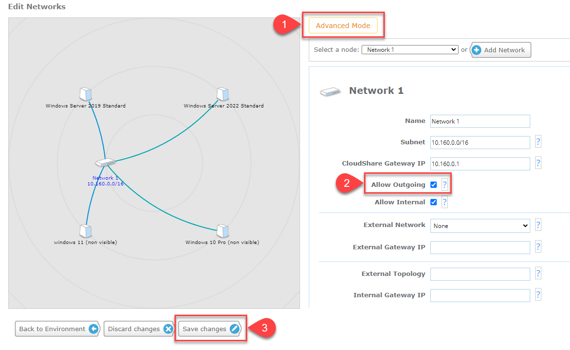 Advanced Network Configurations – CloudShare Support